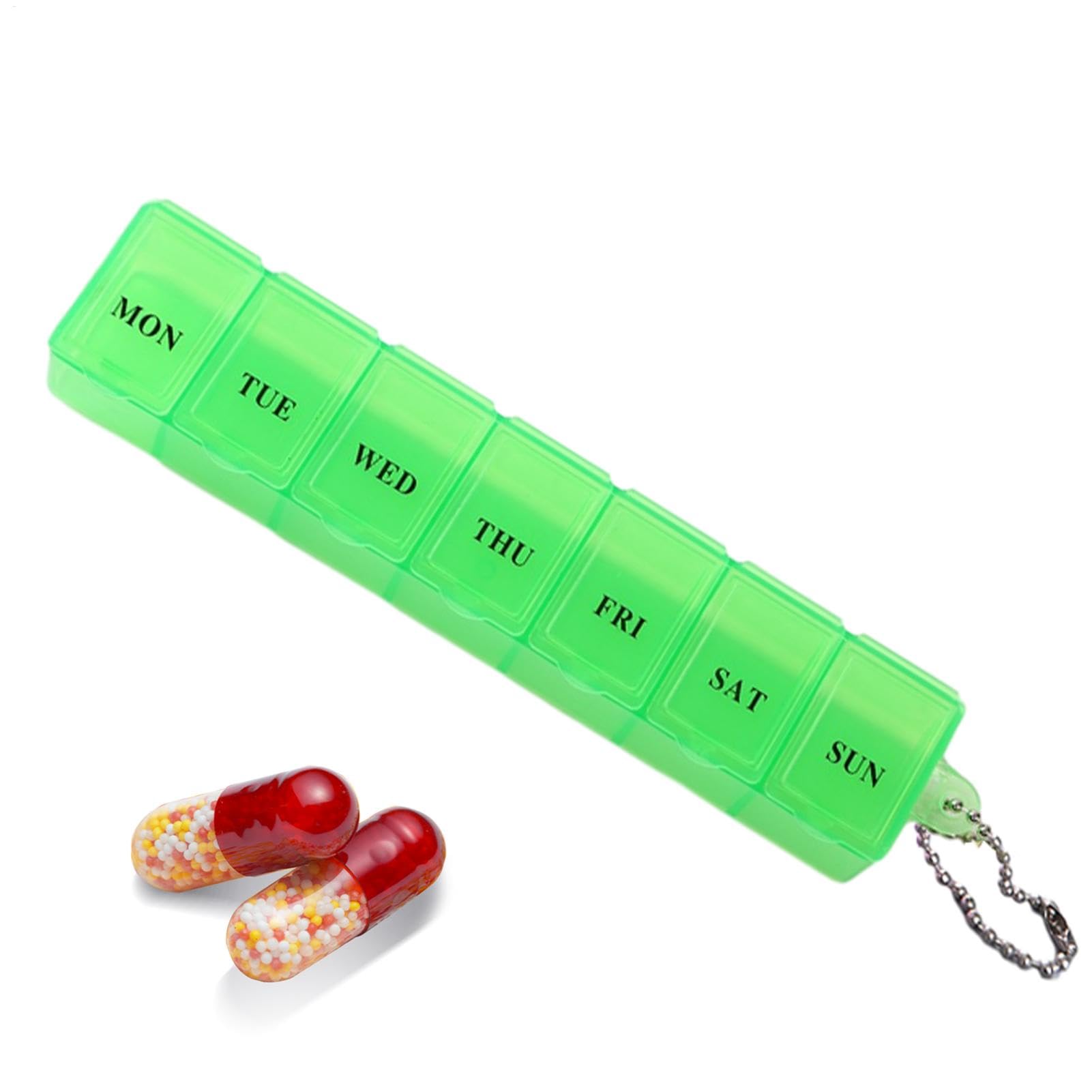 Amazon.com: Weekly Pill Dispenser - 7 Day Medicine Box, 7 Day Pill ...