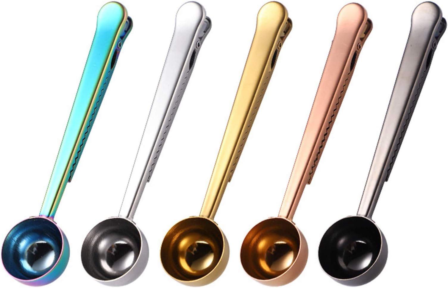 Amazon.com: KiNG'Supply Set of 5 Dual Functional Multicolor Stainless ...