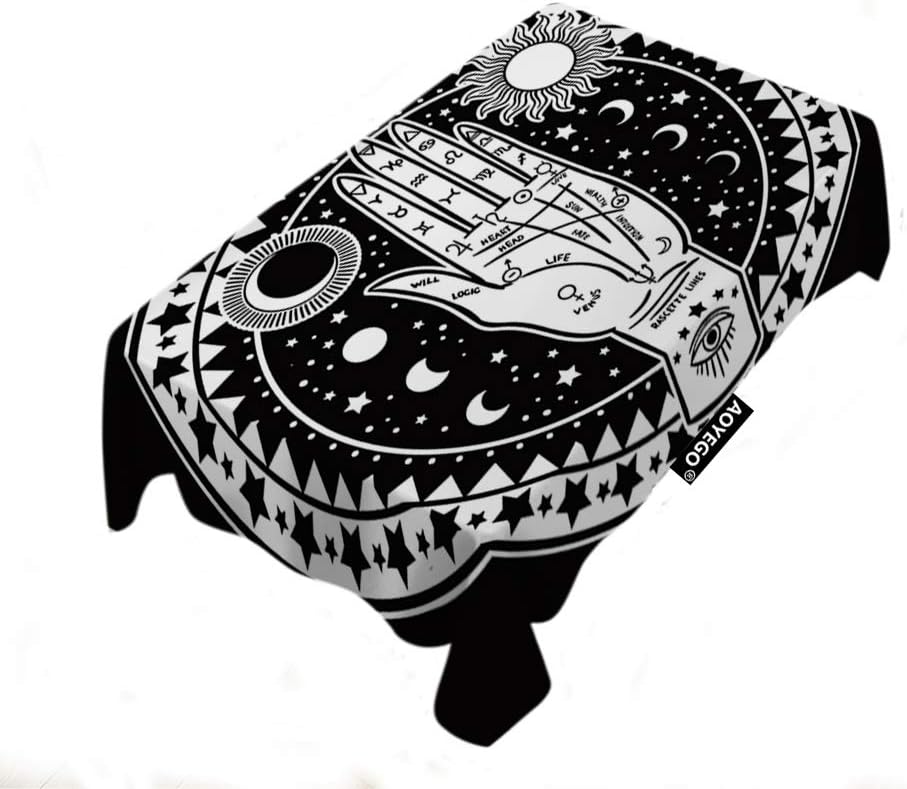 Amazon.com: AOYEGO Fortune Teller Hand Table Cloths Rectangle Fate ...