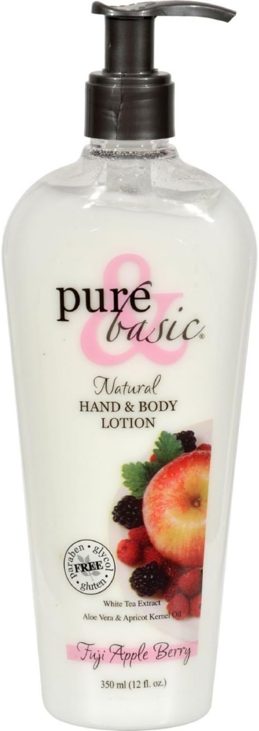 Amazon.com: Pure and Basic Natural Bath and Body Lotion Fuji Apple ...