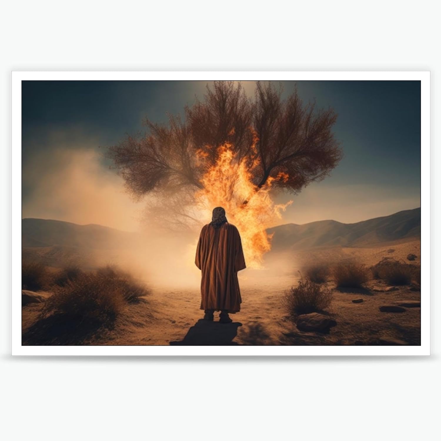 Amazon.com: Jesus Wall Art Canvas, Moses Painting Print Art, Modern ...