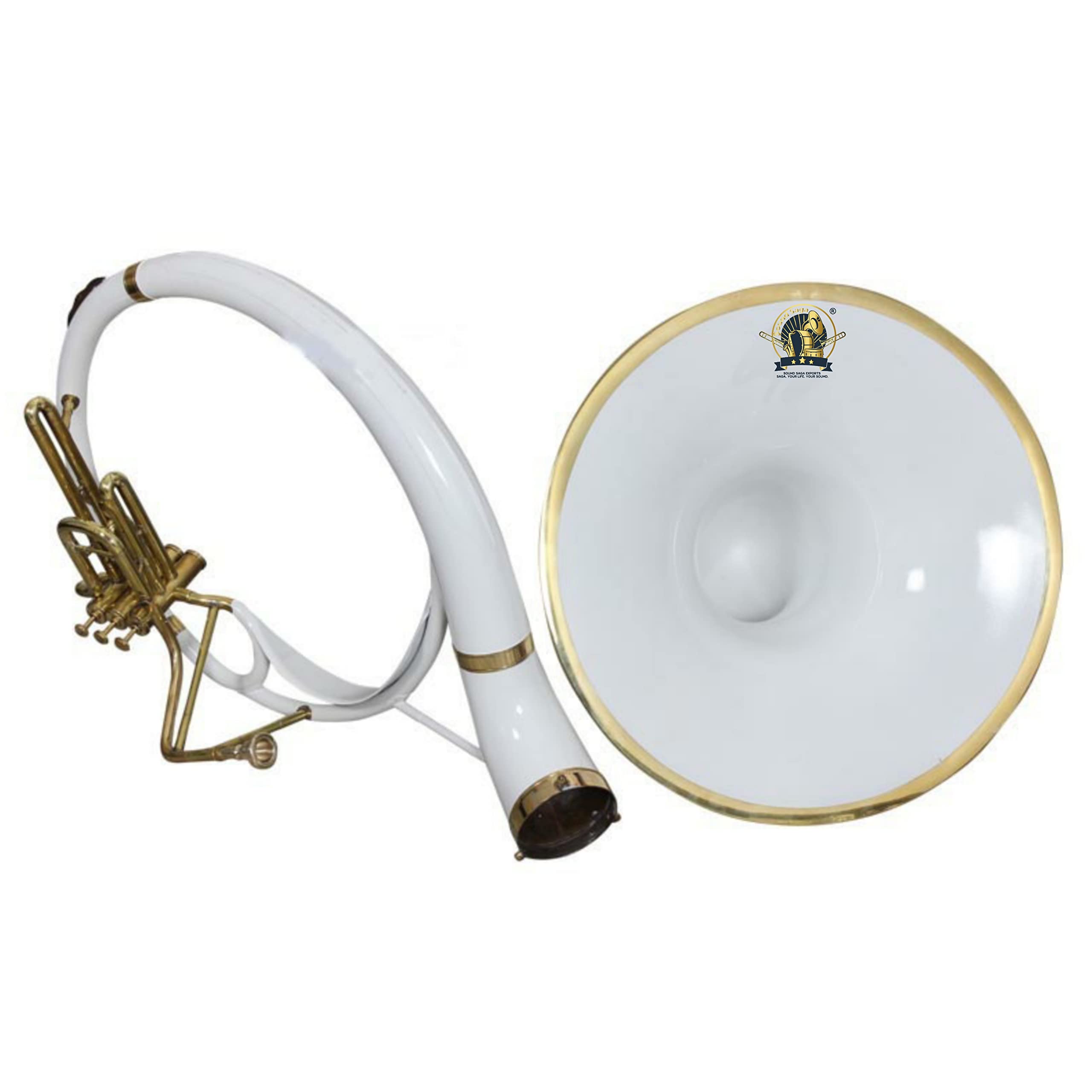 White Sousaphone