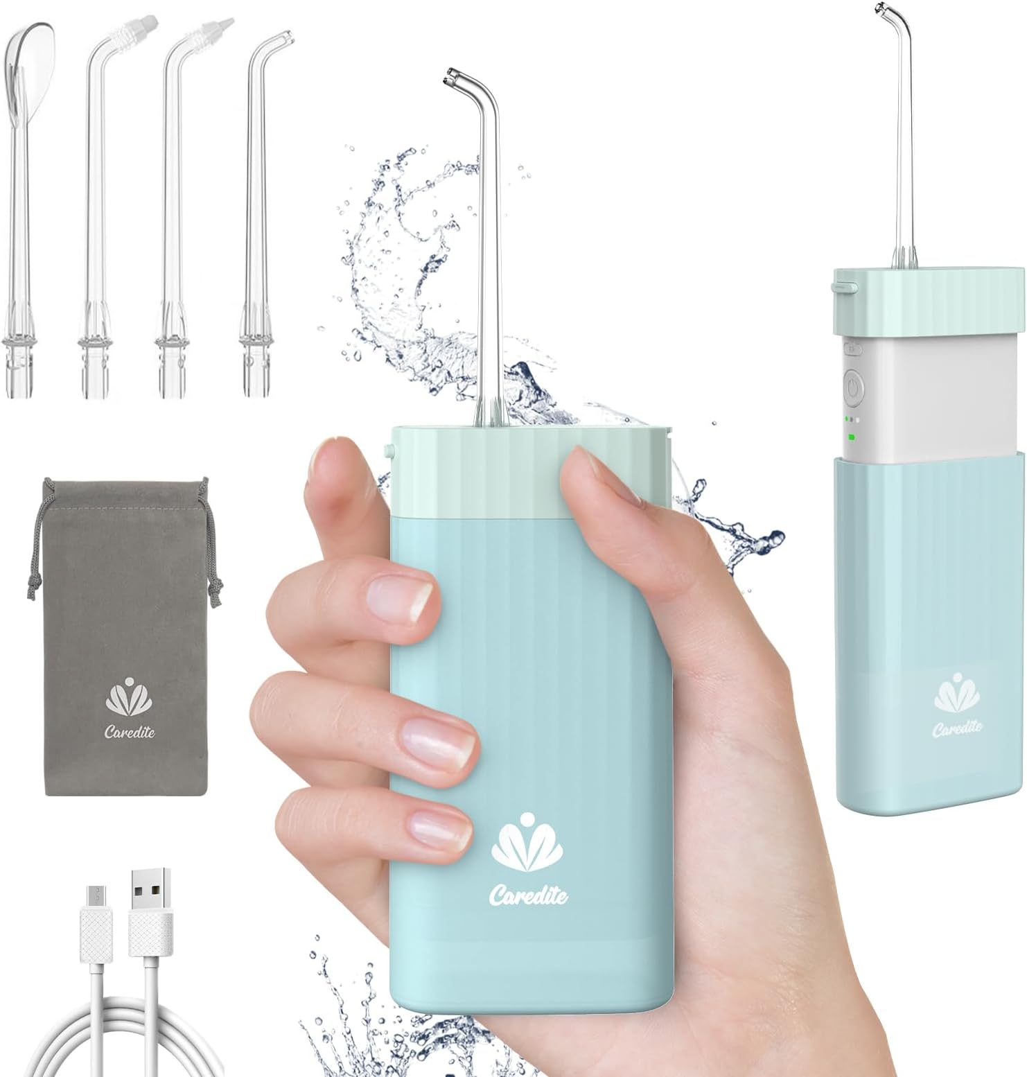 Amazon.com: Portable Oral Irrigator Water Flosser Dental Water ...