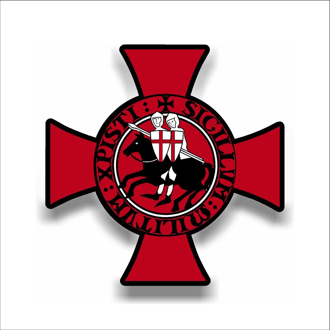 Knights Templar Cross Emblem Embroidered Knights Templar Cross Hook