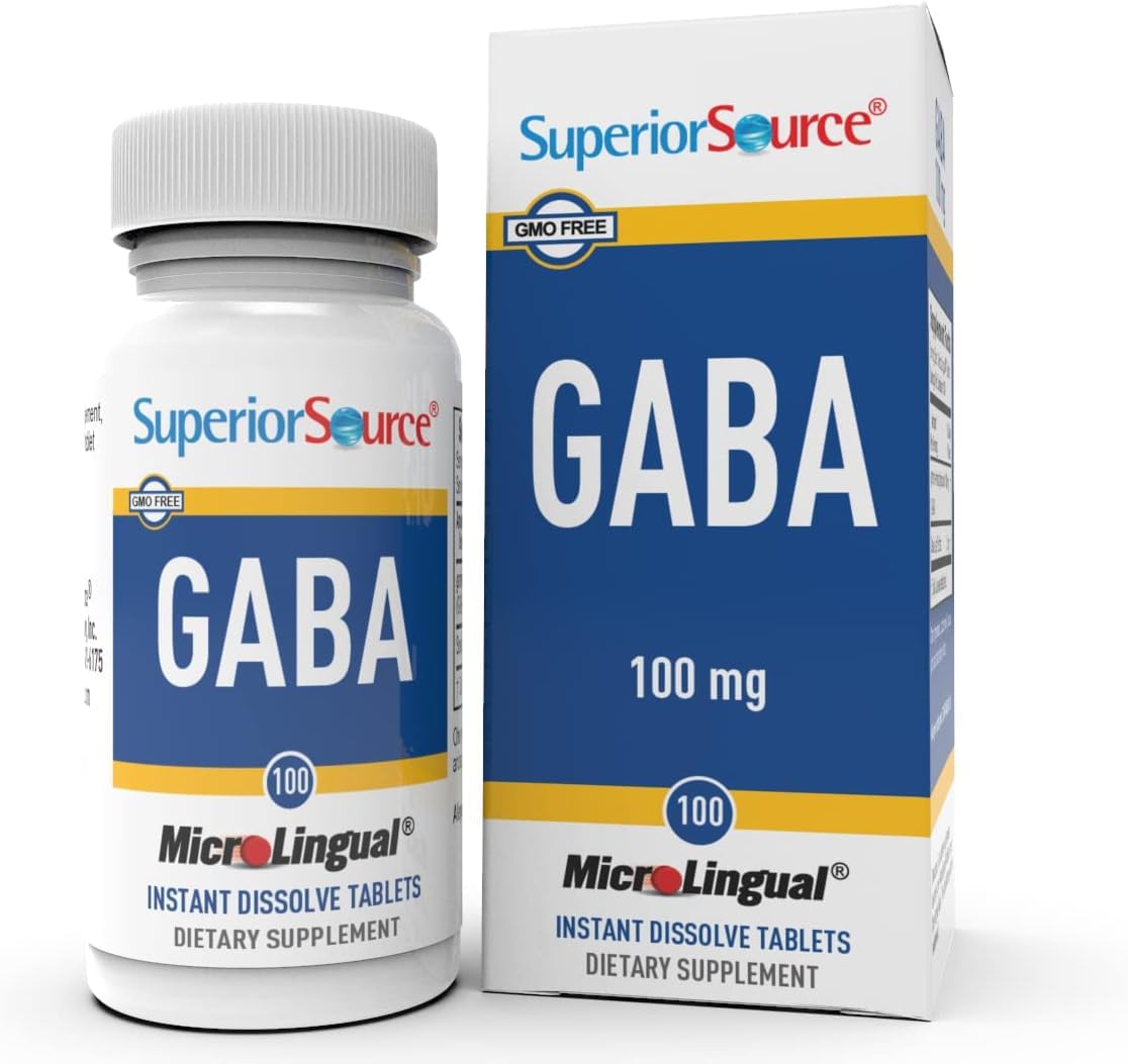 Amazon.com: Superior Source GABA 100 mg, Quick Dissolve MicroLingual ...