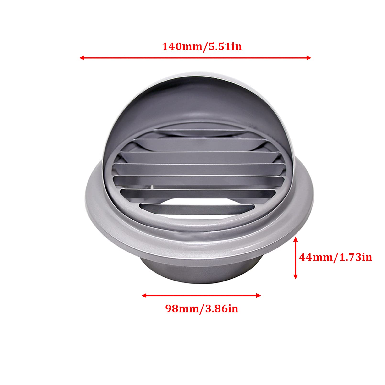 Snapklik.com : 4in Dryer Vent Cover 304 Stainless Steel Soffit Vent ...