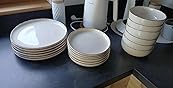 Amazon.com | Karaca Hekka Stoneware Dinnerware Sets (18-Piece ...