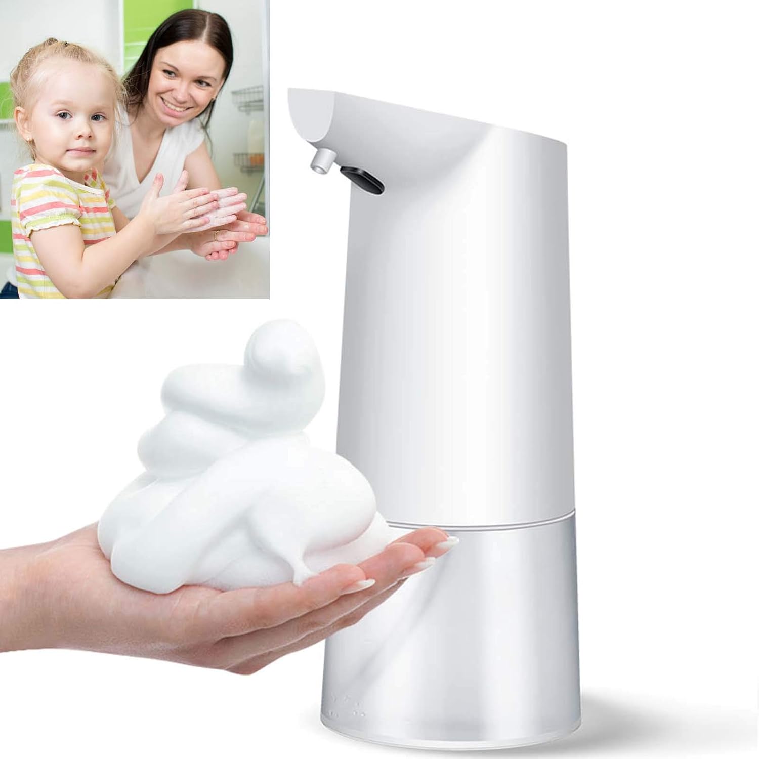 350ml Automatic Foaming Soap Dispenser, Auto Countertop Liquid Soap ...