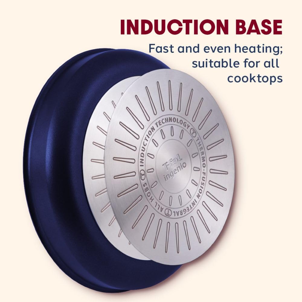 T-fal Ingenio Nonstick Cookware Set 14 Piece Induction Stackable ...