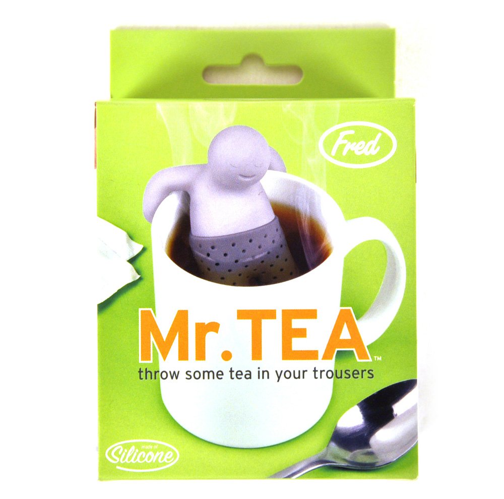 Snapklik.com : MR. TEA, Resuable Silicone Tea Infuser, Gray, Fun Gift ...