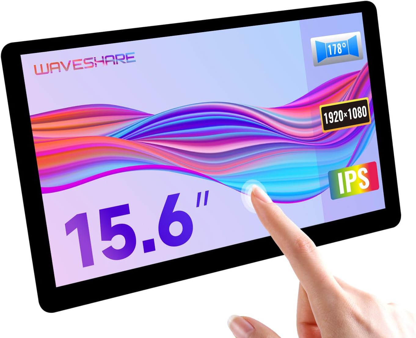 Amazon.com: waveshare 15.6inch Capacitive Touch Screen LCD Compatible ...