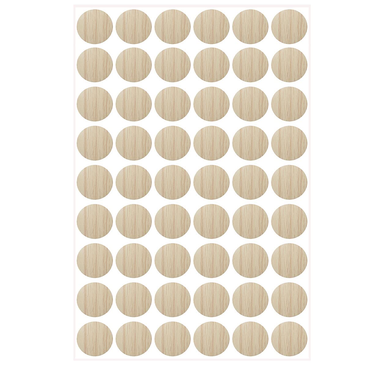 Amazon.com: 54 PCS in 1 Sheet Self-Adhesive Screw Hole Stickers PVC ...