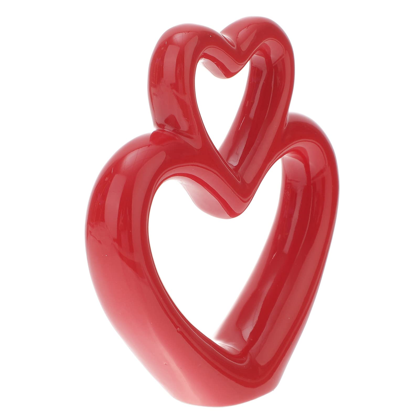 Amazon.com: Abaodam Red Heart Figurine Heart Statue Decor Wedding ...