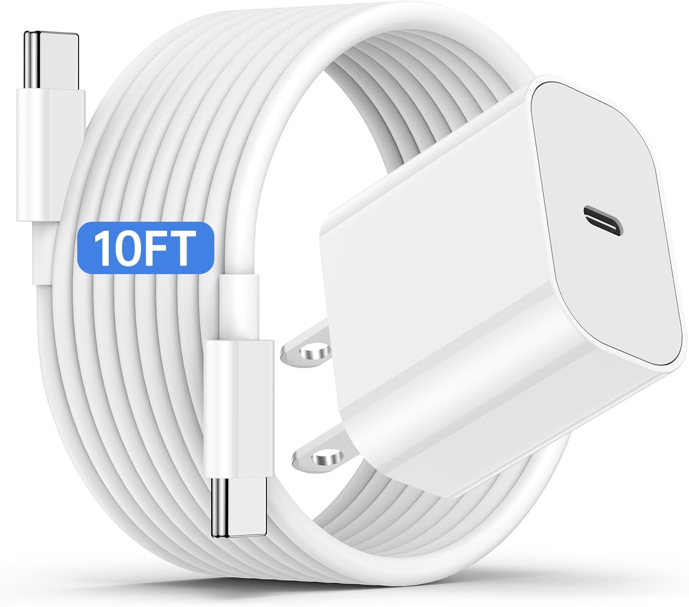 Amazon.com: iPhone 16 15 Fast Charger and 10ft Type C to C Cable Cord ...