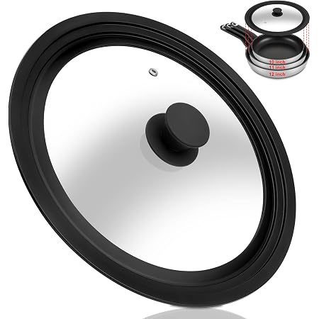 Amazon.com: Universal Lid for Pots,Pans and Skillets - Tempered Glass ...