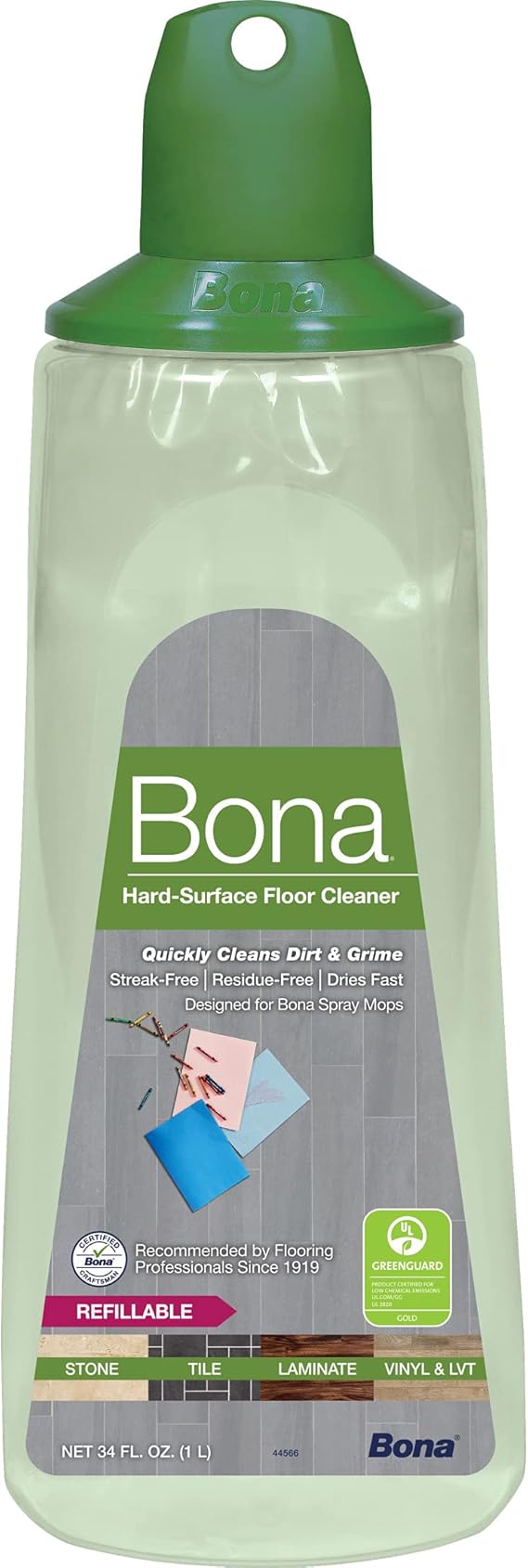 Amazon.com: Bona Hard-Surface Floor Cleaner Refillable Spray Mop ...