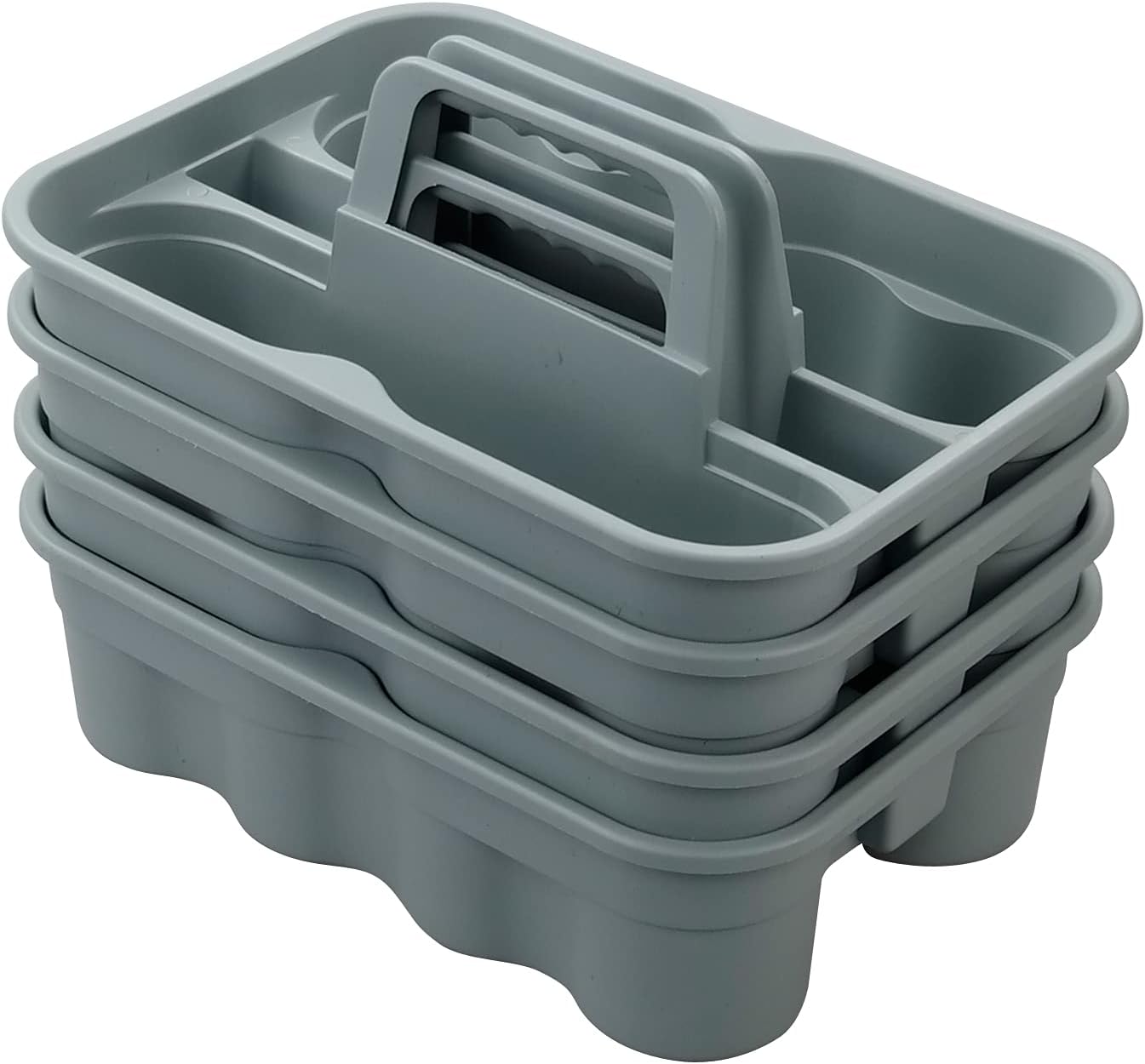 Amazon.com: Kekow 4-Pack Plastic Storage Caddy, Carry Caddy with Handle ...