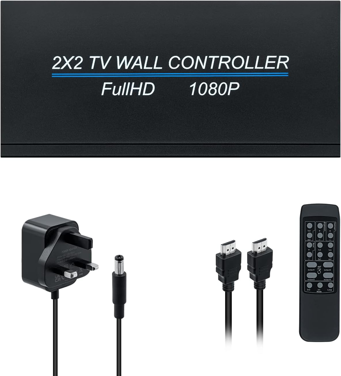 NINGKANGSHENG 2x2 LED Video Wall Controller @60HZ HD Display 180 Degree ...