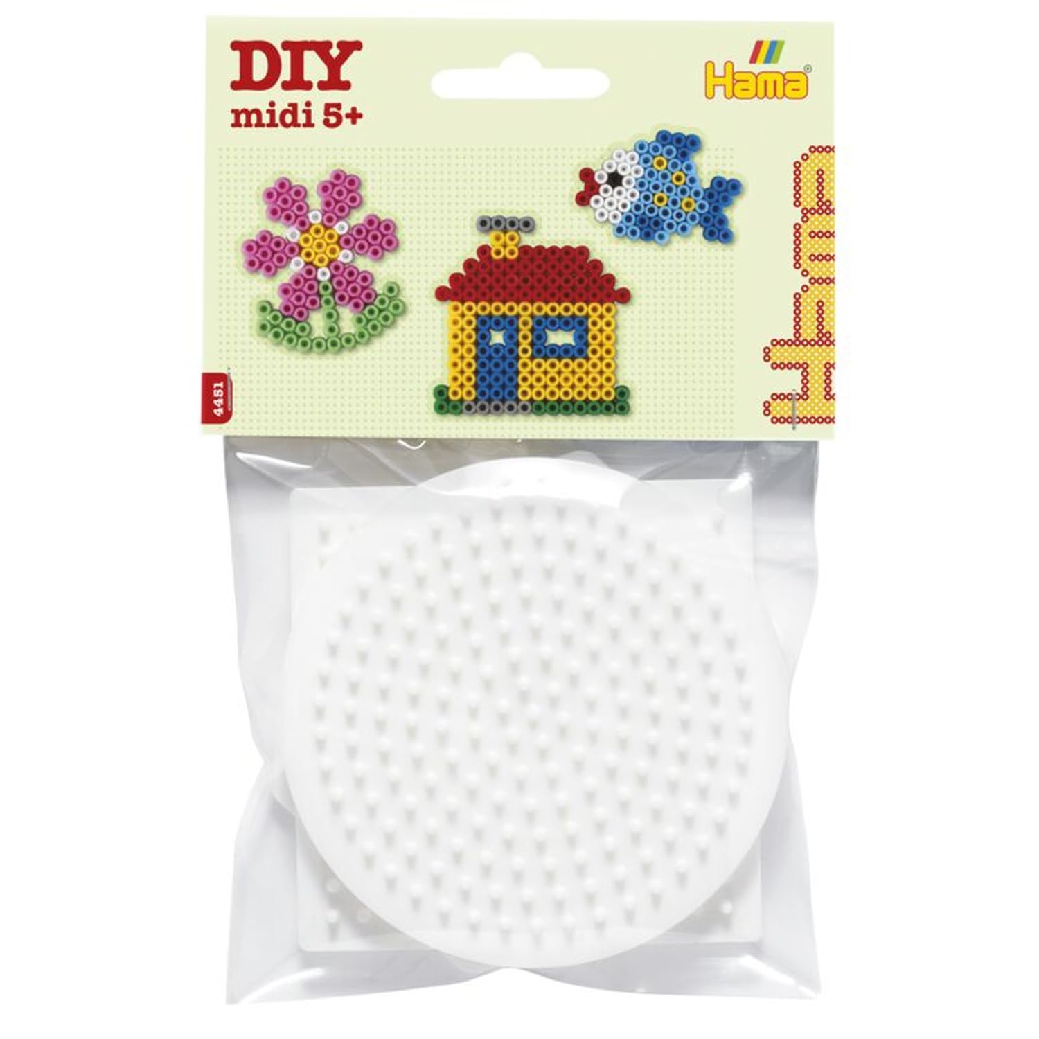 Hama Beads - Square, Hexagonal & Round Pegboard Small (Midi Beads ...