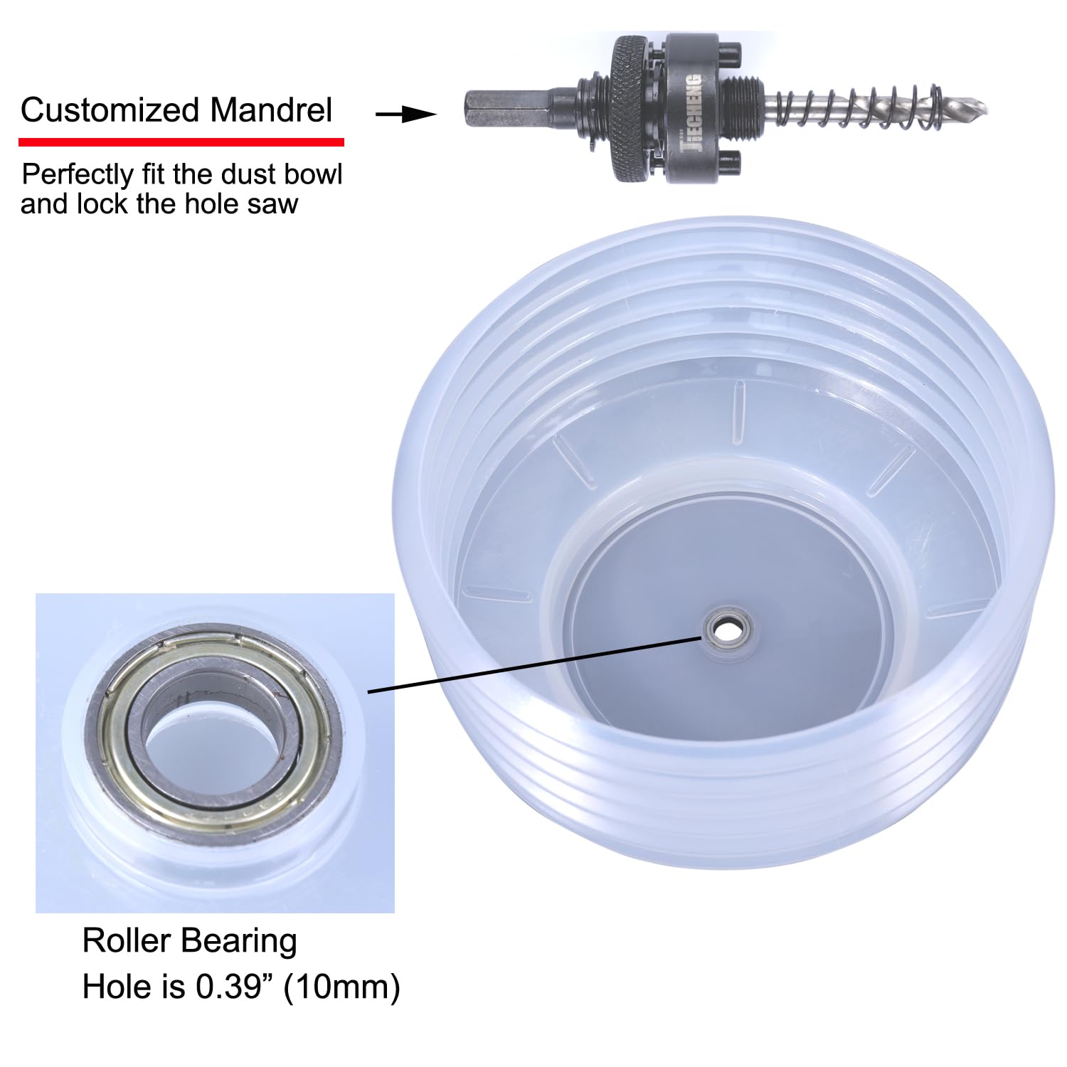 Snapklik.com : JIECHENG Universal Hole Saw Dust Bowl Large - Semi ...