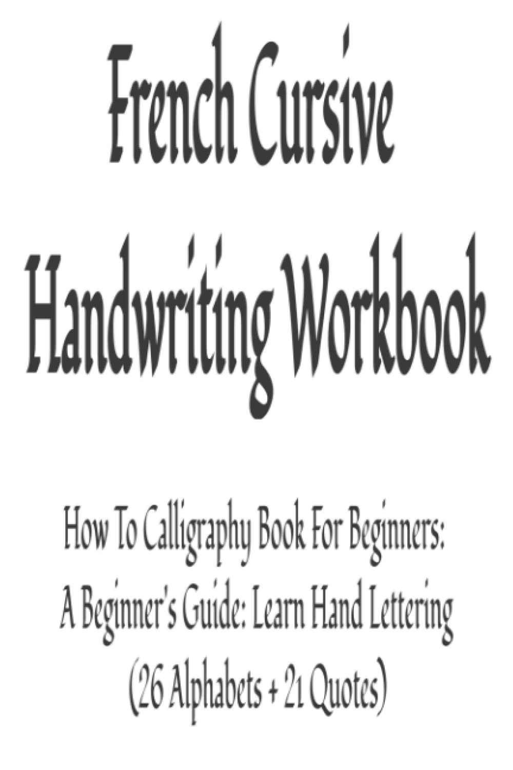 French Cursive Handwriting Worksheets