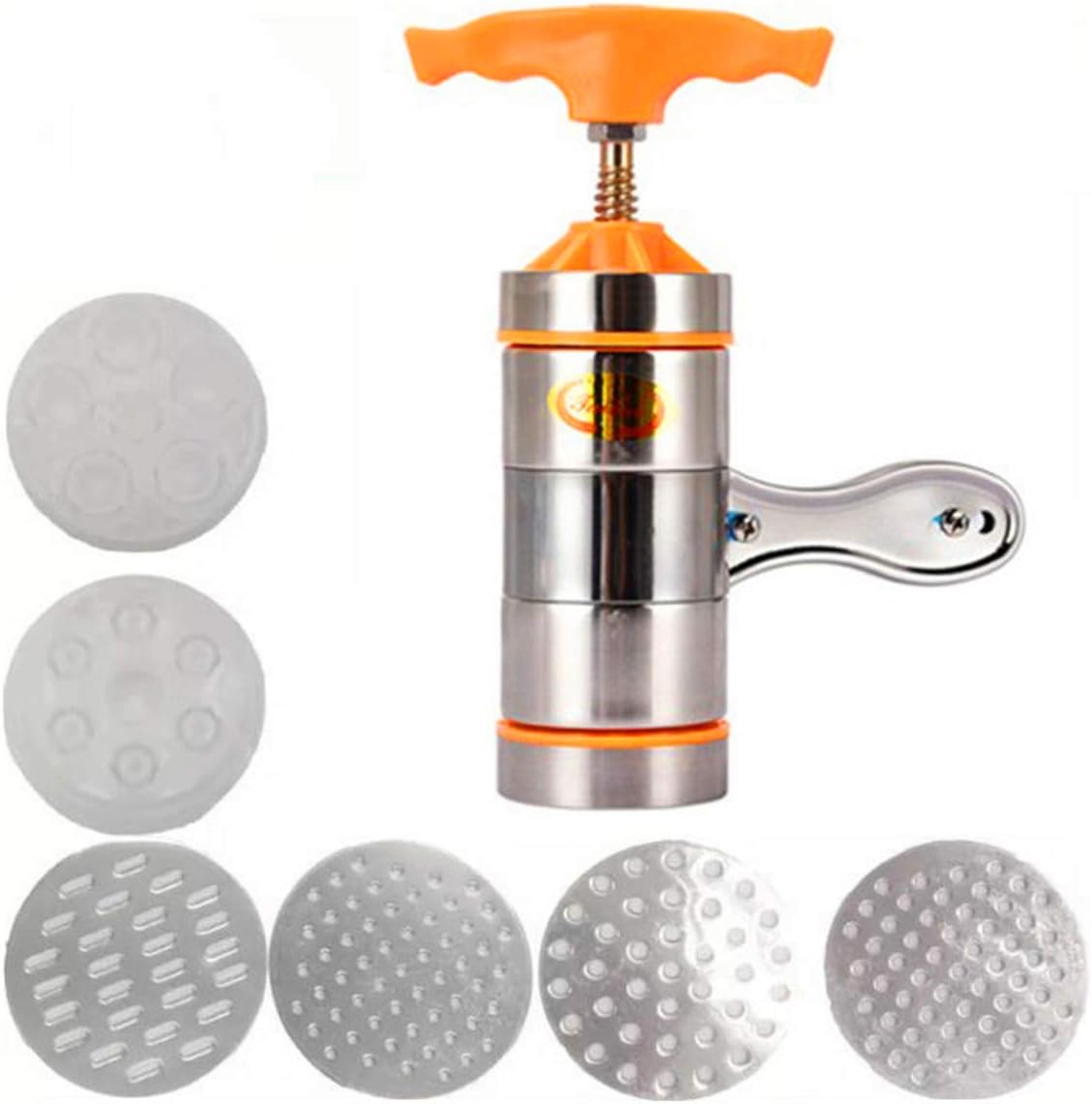 Amazon.com: Manual Noodle Pasta Maker Spaghetti Kitchen Tool Stainless ...