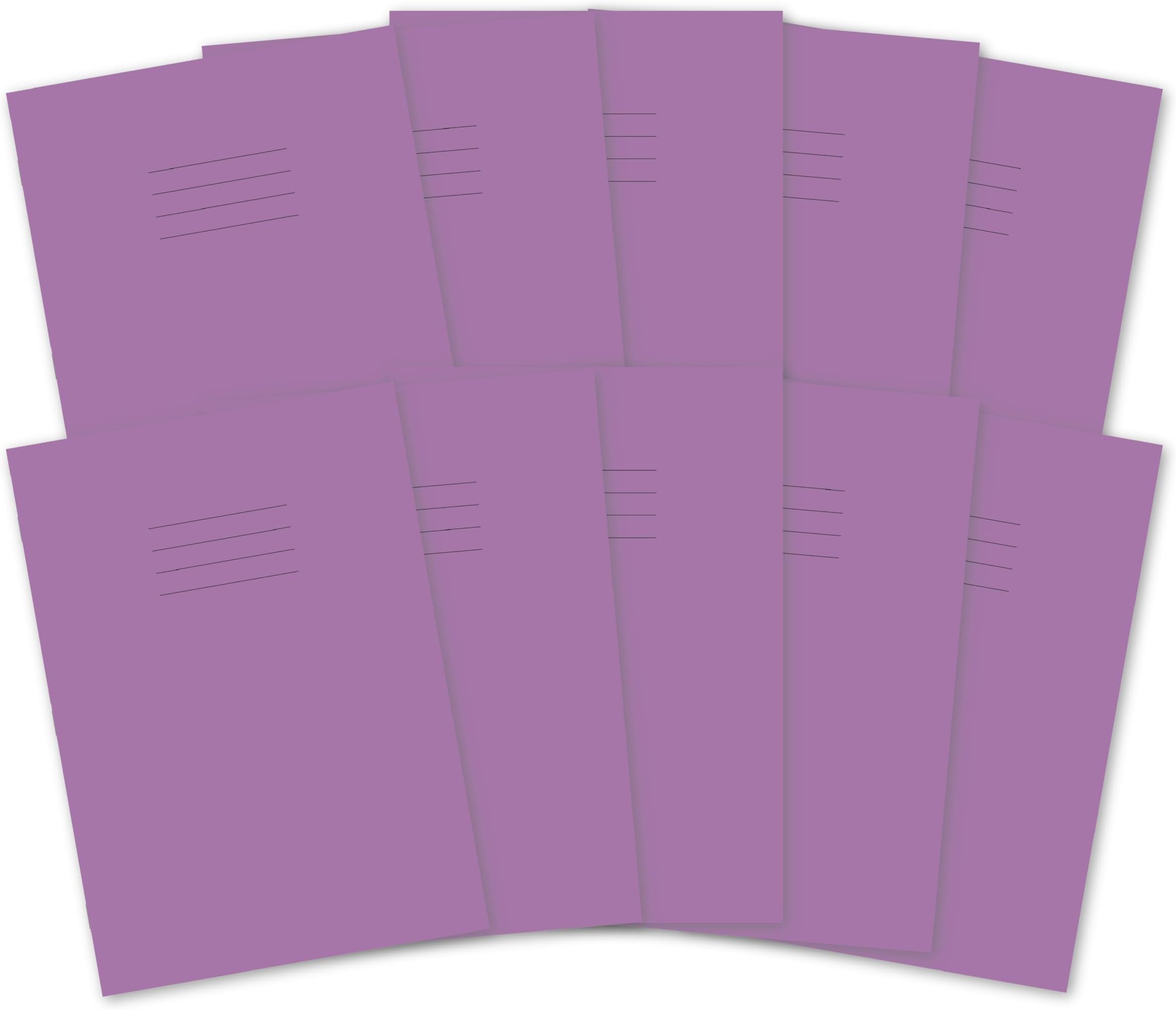 Hamelin A4 Exercise Books, 48 Pages, Purple, Pack of 10 for School, 8 ...