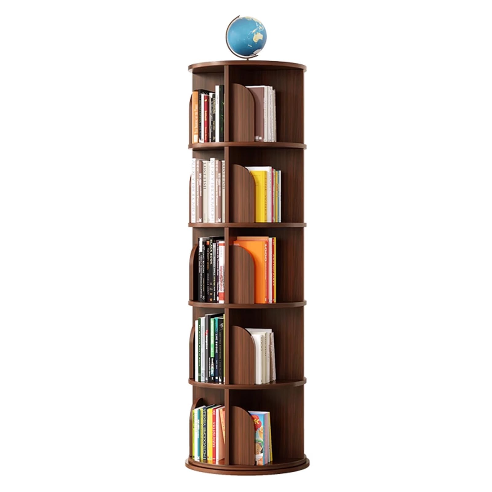 Amazon.com: HRTLSS 360 Rotating Bookshelf, Space Saving Floor Type ...