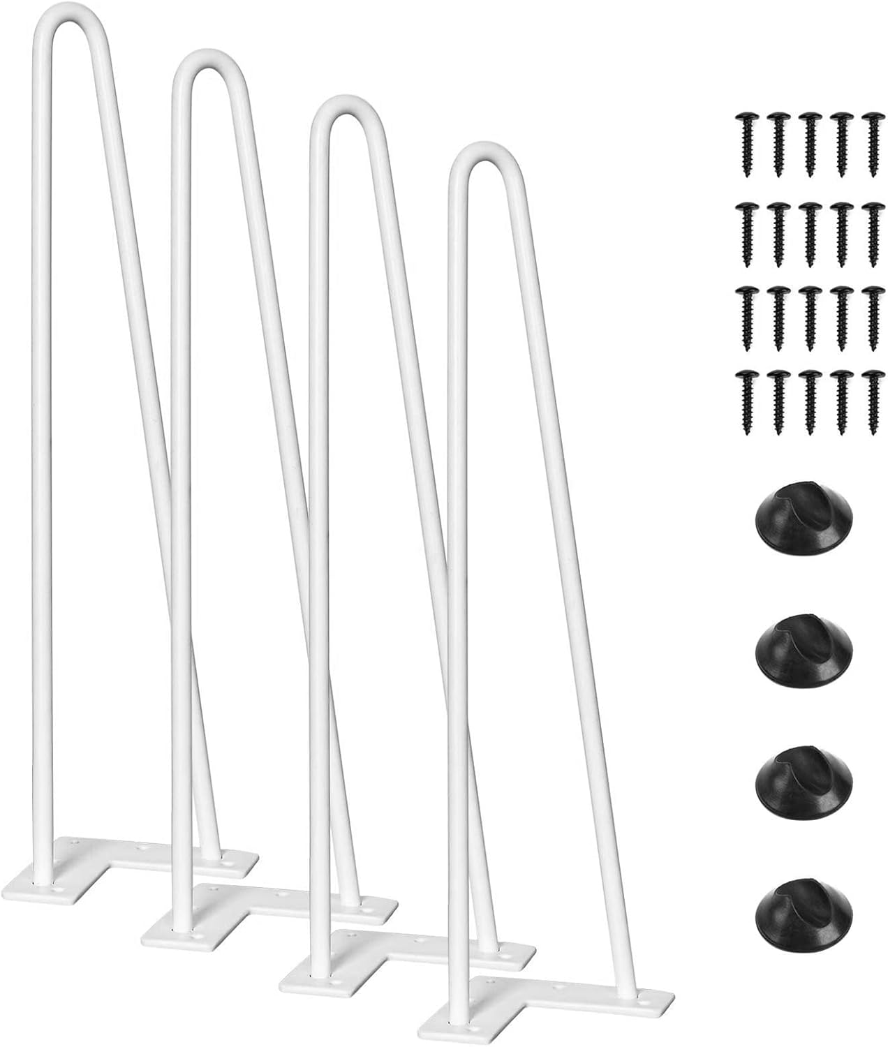 Set di 4 Gambe da Tavolo a Forcina,2 aste,Gambe Piedini per Tavolo, per ...