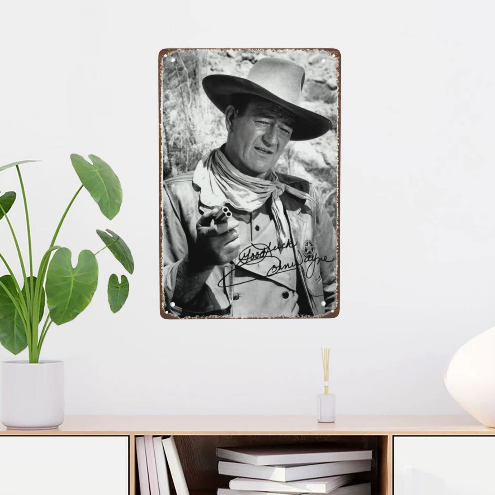 SWIGEN Tin Sings John Wayne,Western,Cowboy Male,Signed Memorablia Gift ...