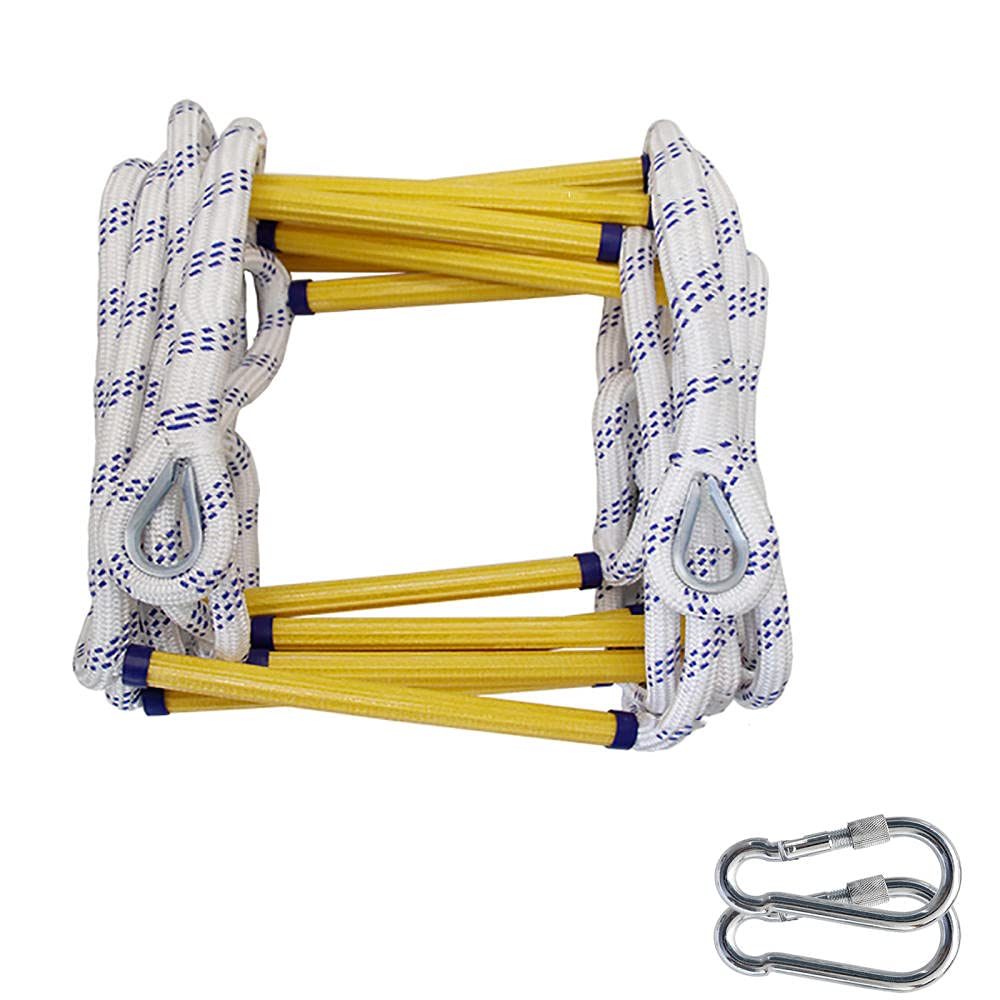 Buy TENGKUNLUN Fire Escape Rope Ladder, Resistant Emergency Fire Safety ...
