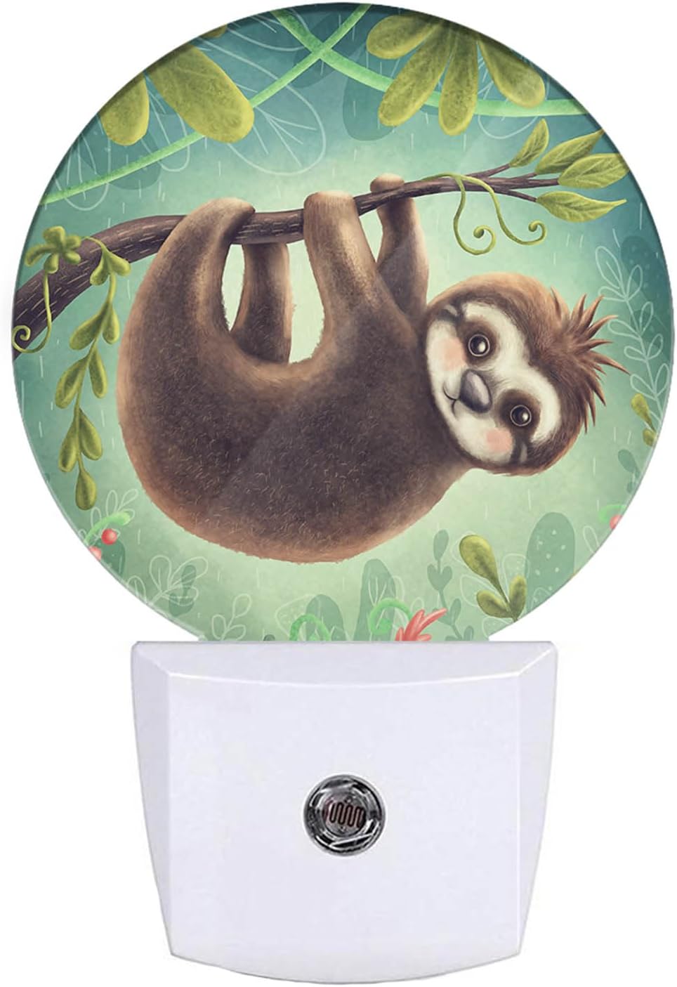 EKOBLA Sloth Hanging on Tree Night Light Tropical Jungle Cute Animal ...