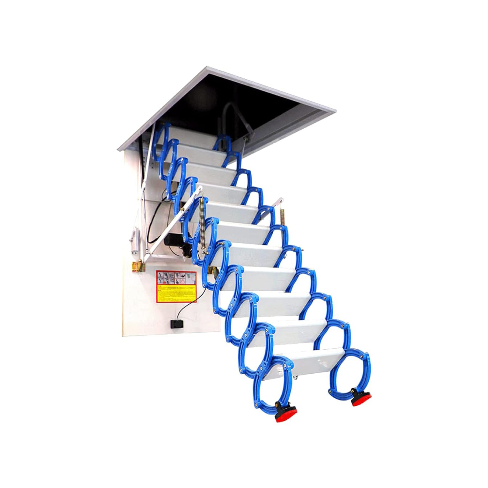 Attic Telescopic Ladder Remote Control Titanium-Magnesium Alloy Folding ...