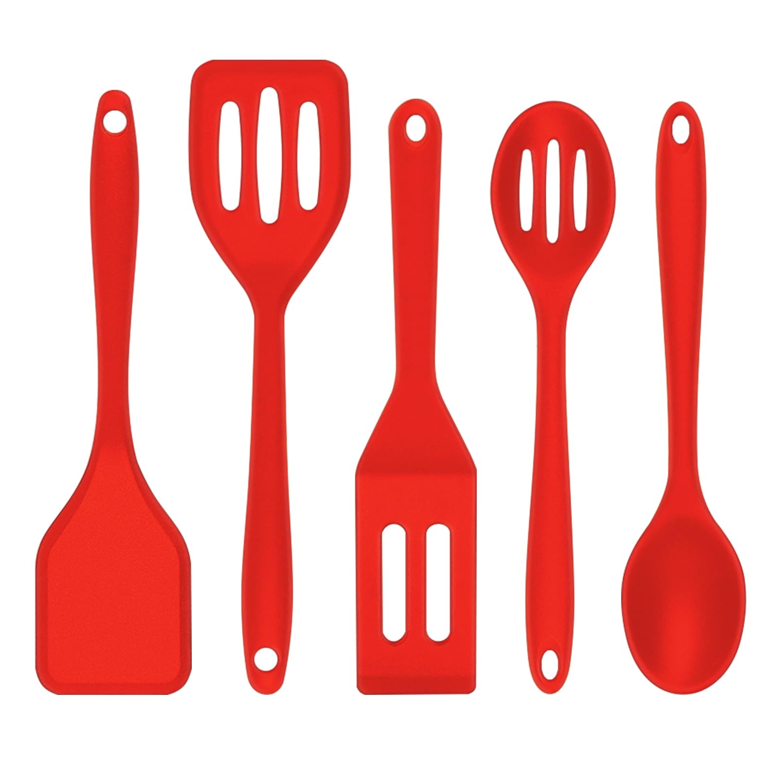 Amazon.com: Eolilim 5PC Mini Spatula Silicone, Red Small Silicone ...