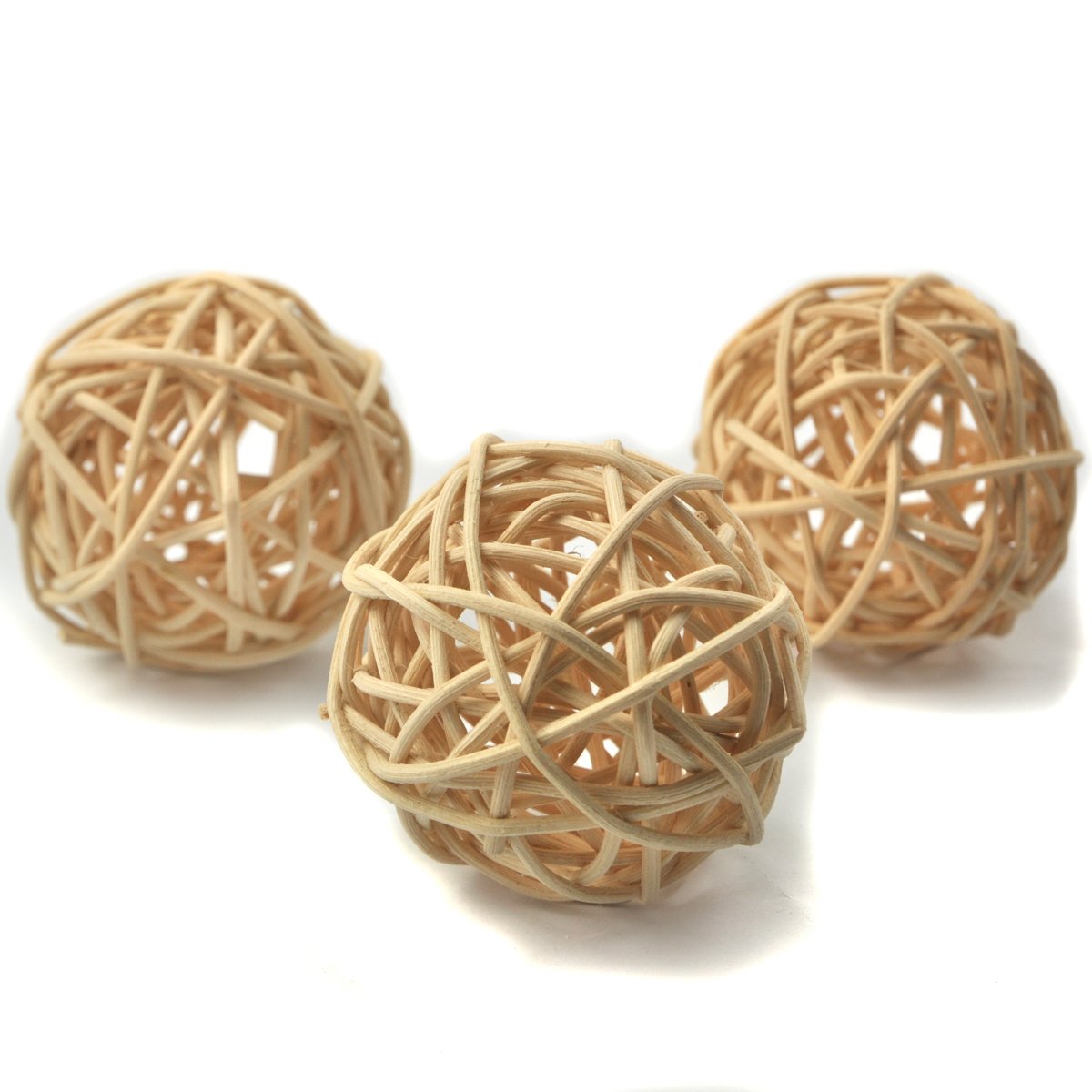 Amazon.com: Ougual Set of 10pcs Wicker Rattan Balls Table Wedding Party ...