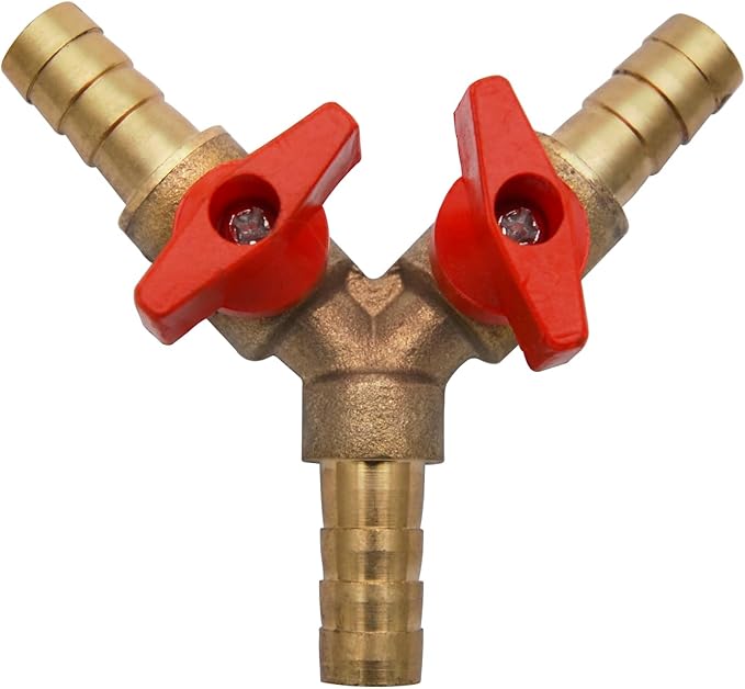 Supertool Y 3 Way Hose Connector, Partition Wall, Brass and Zinc Alloy ...
