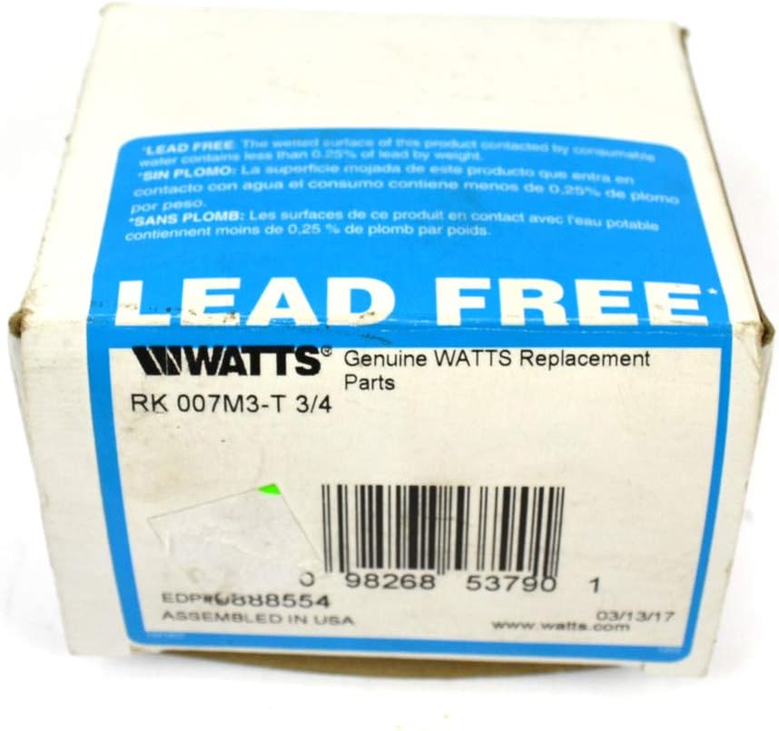 Amazon.com : Watts 3/4" 007M3 Complete Rubber Total Repair Parts Kit ...