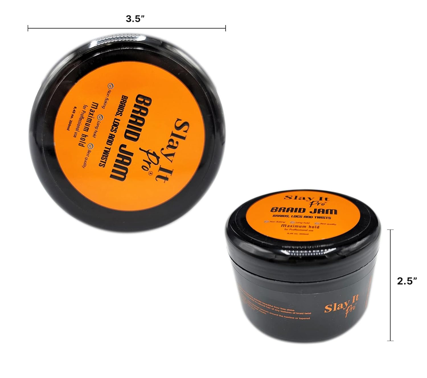 Slay It Pro Braid Jam – Brillo sin encrespamiento de larga duración y ...