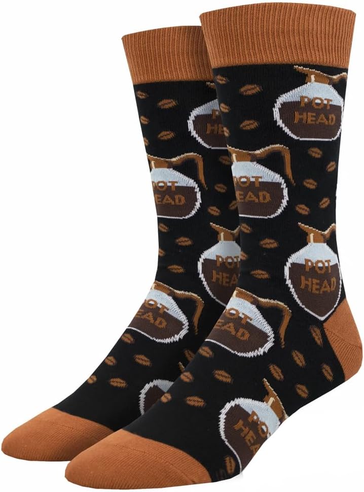 Amazon.com: Socksmith Men's Crew Socks Coffee Pot Heads : Clothing ...
