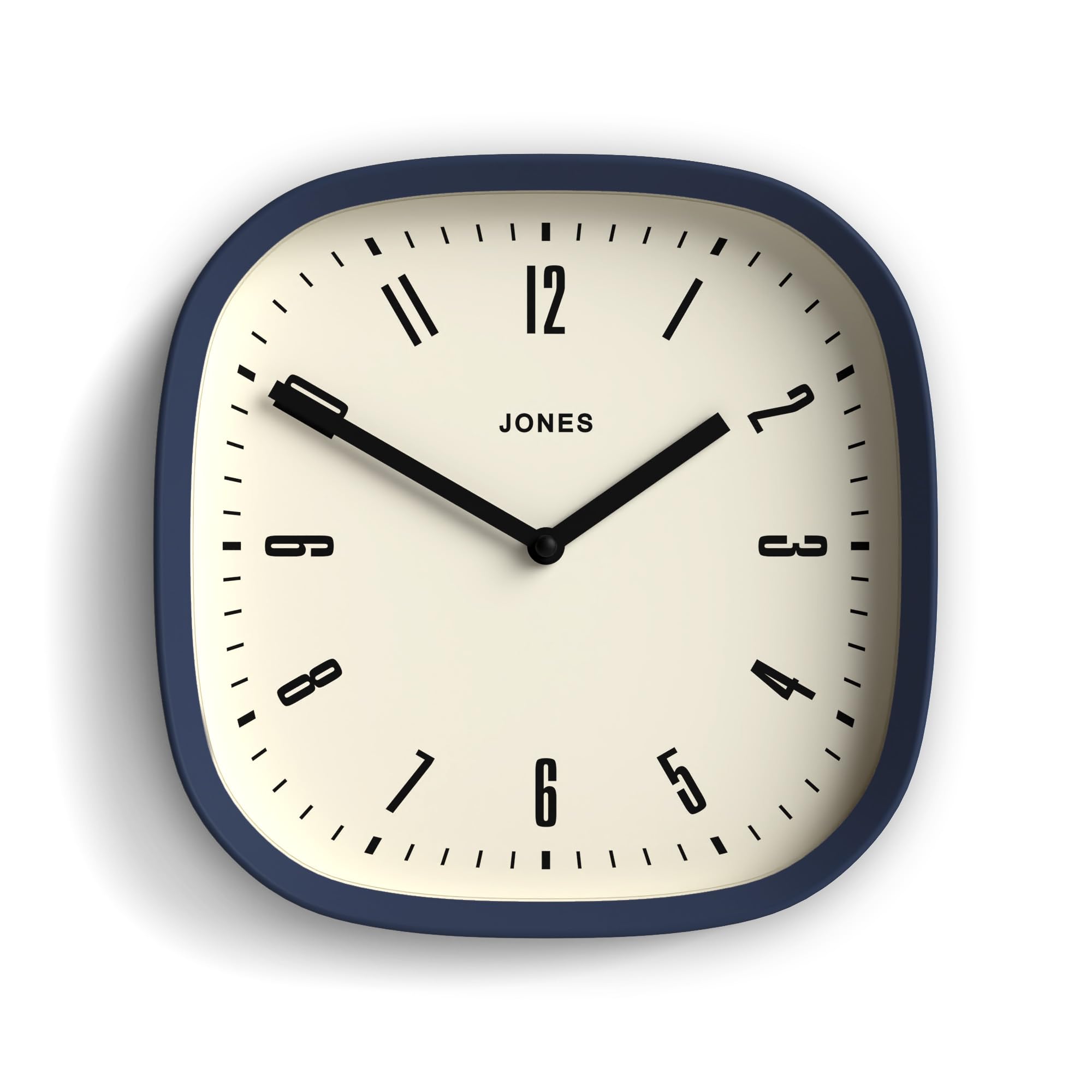Jones Clocks Marvel wall clock | Retro rounded square clock | 25cm ...