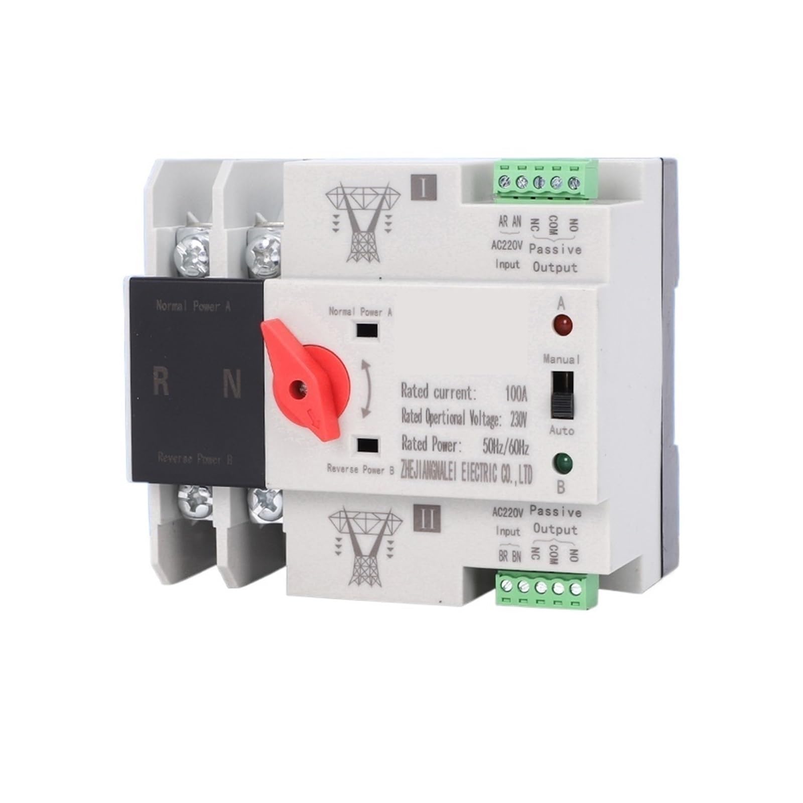 Amazon.com: Double Power Automatic Transfer Switch 220V Mains Switching ...