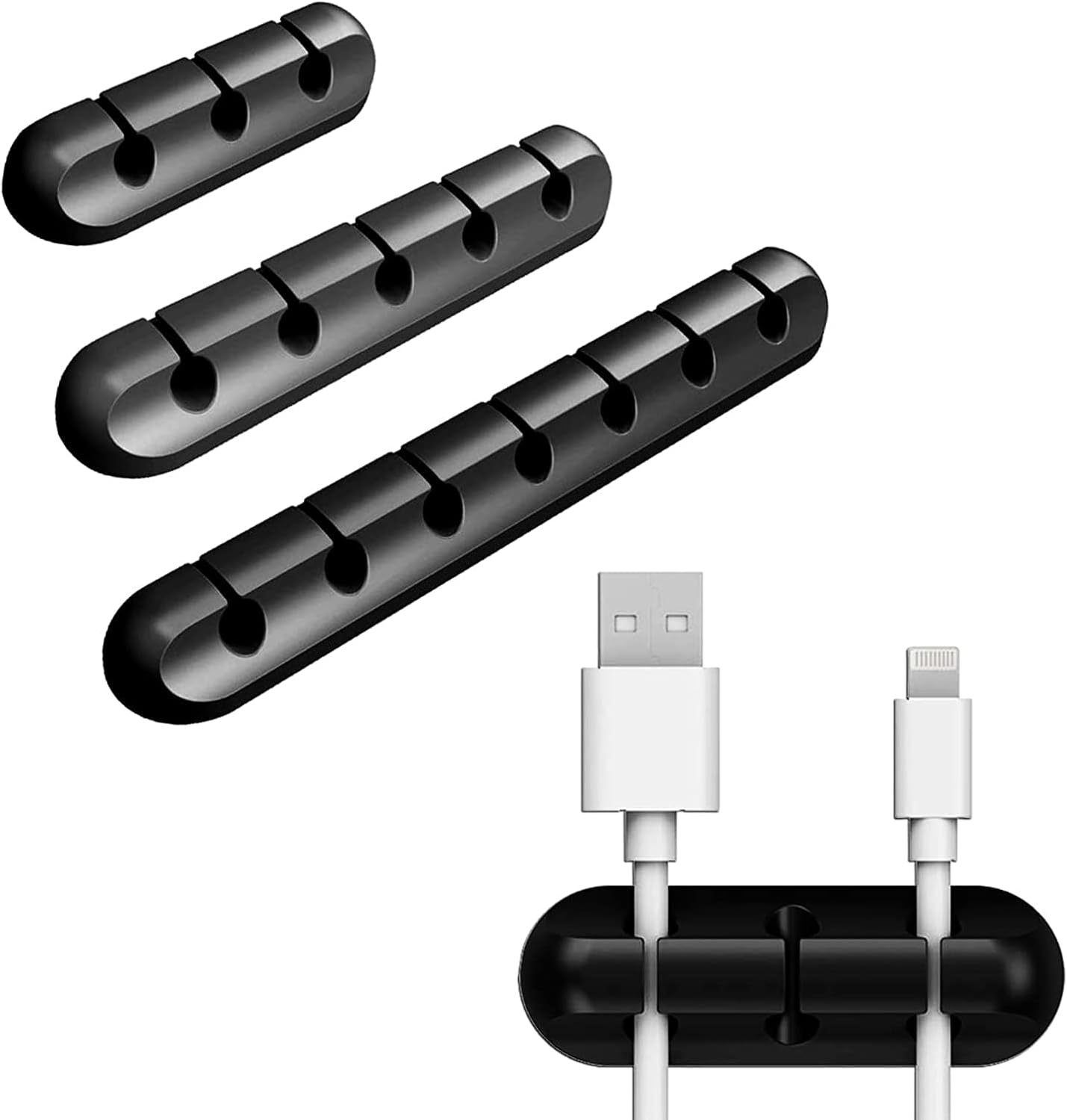 Cable Management Organizer 3 Pcs, Cable Organizer useful for Power ...