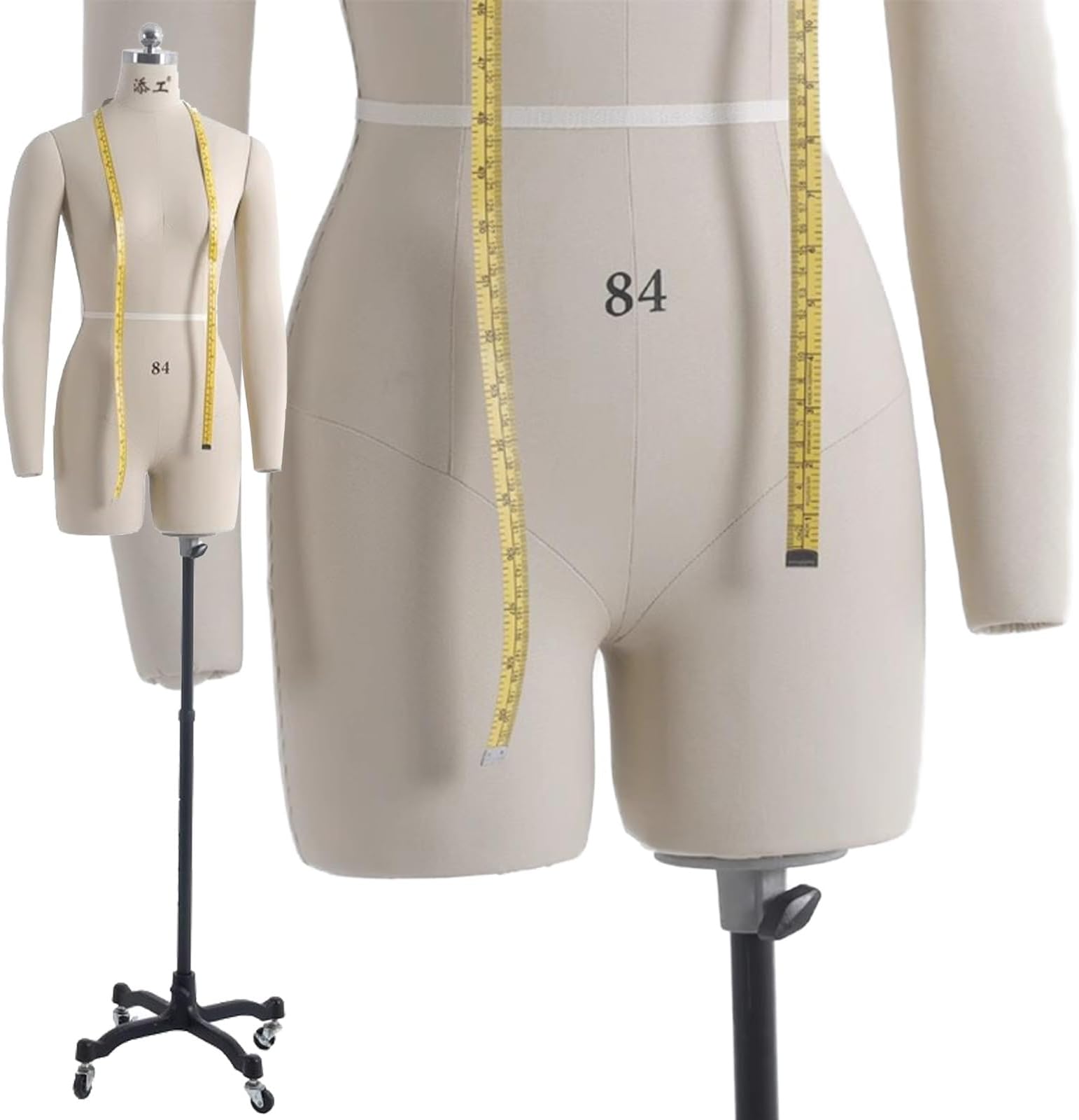 Female Tailors Dummy Form, With Soft Arms - Height Adjustable Mannequin ...
