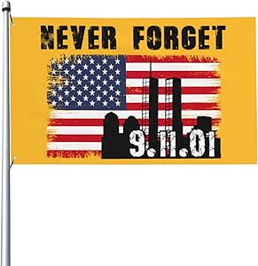 Amazon.com : 3x5 Never Forget 911 Flag Banner 911 Anniversary Memorial ...