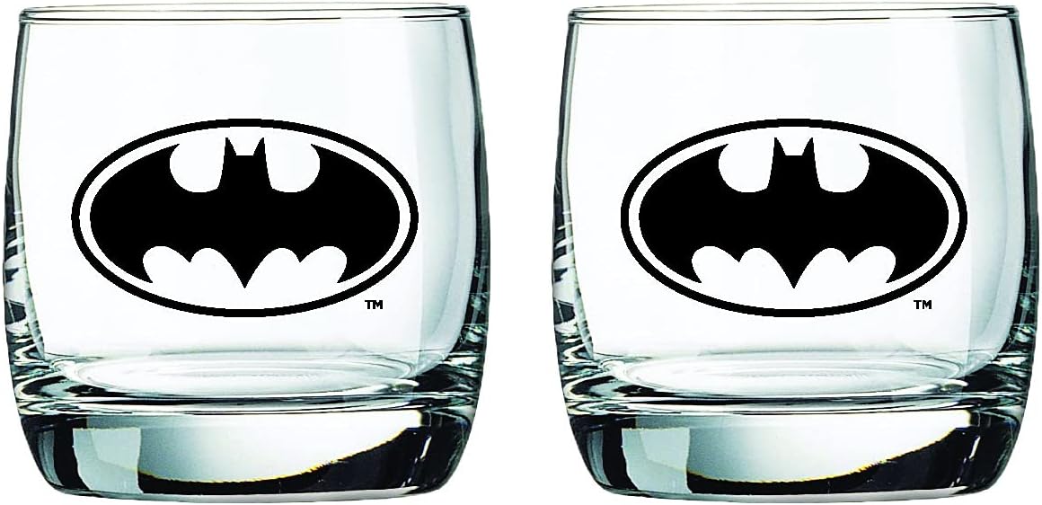 Amazon.com | Collectible Batman Forever Glass Drinking Cup Mug - 4 1/8 ...