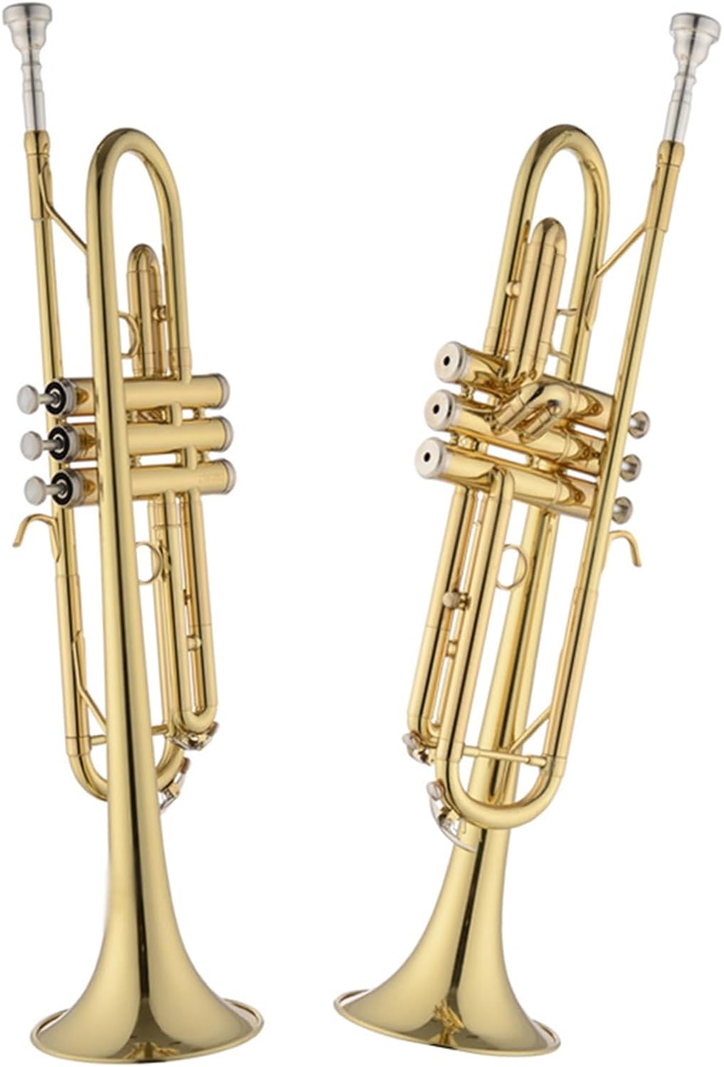 Amazon.com: Trumpet B Flat Wind Instrument Brass Lacquered Gold Trumpet ...