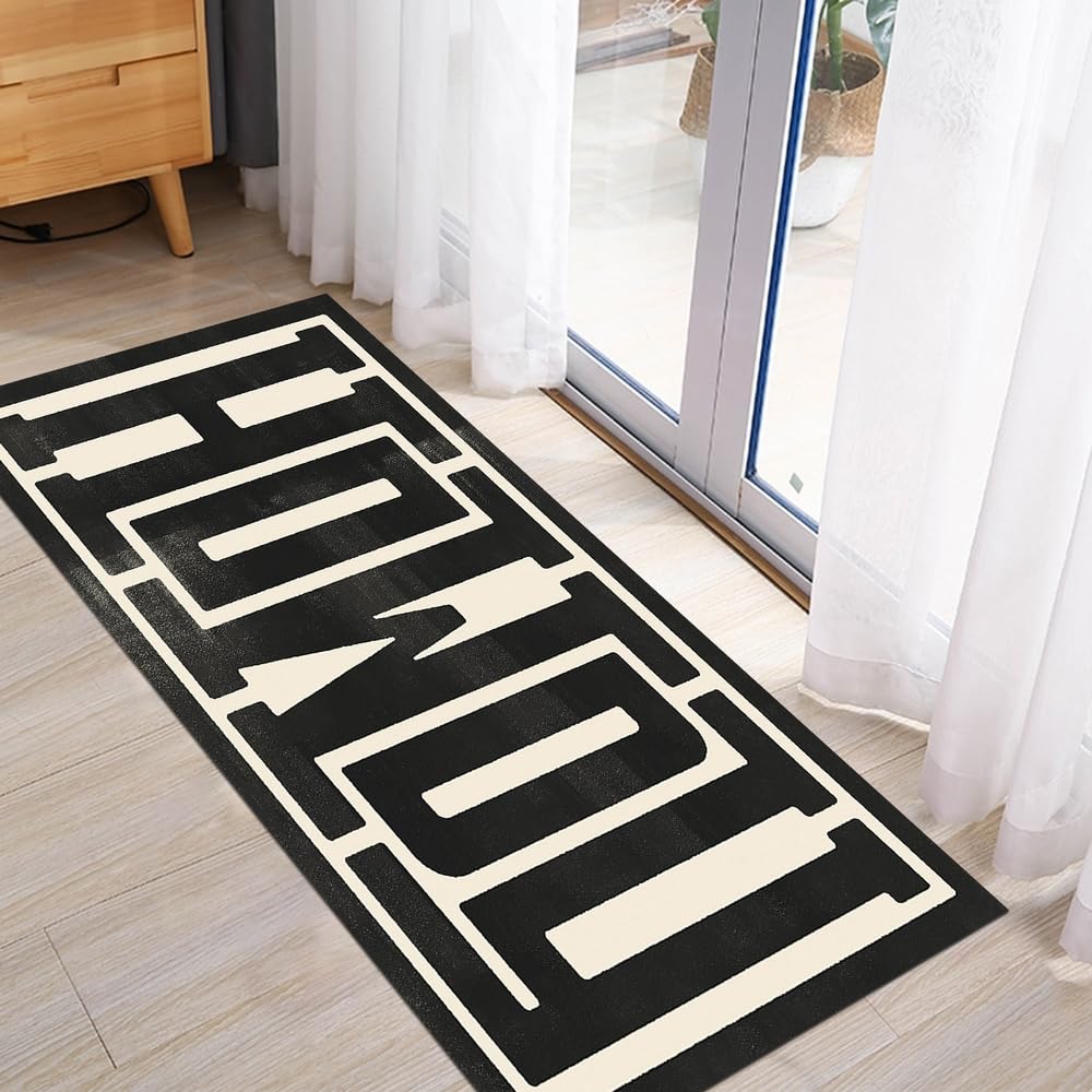 GUBIYU Farmhouse Howdy Door Mat Beige Area Rug for Bedroom Living Room ...