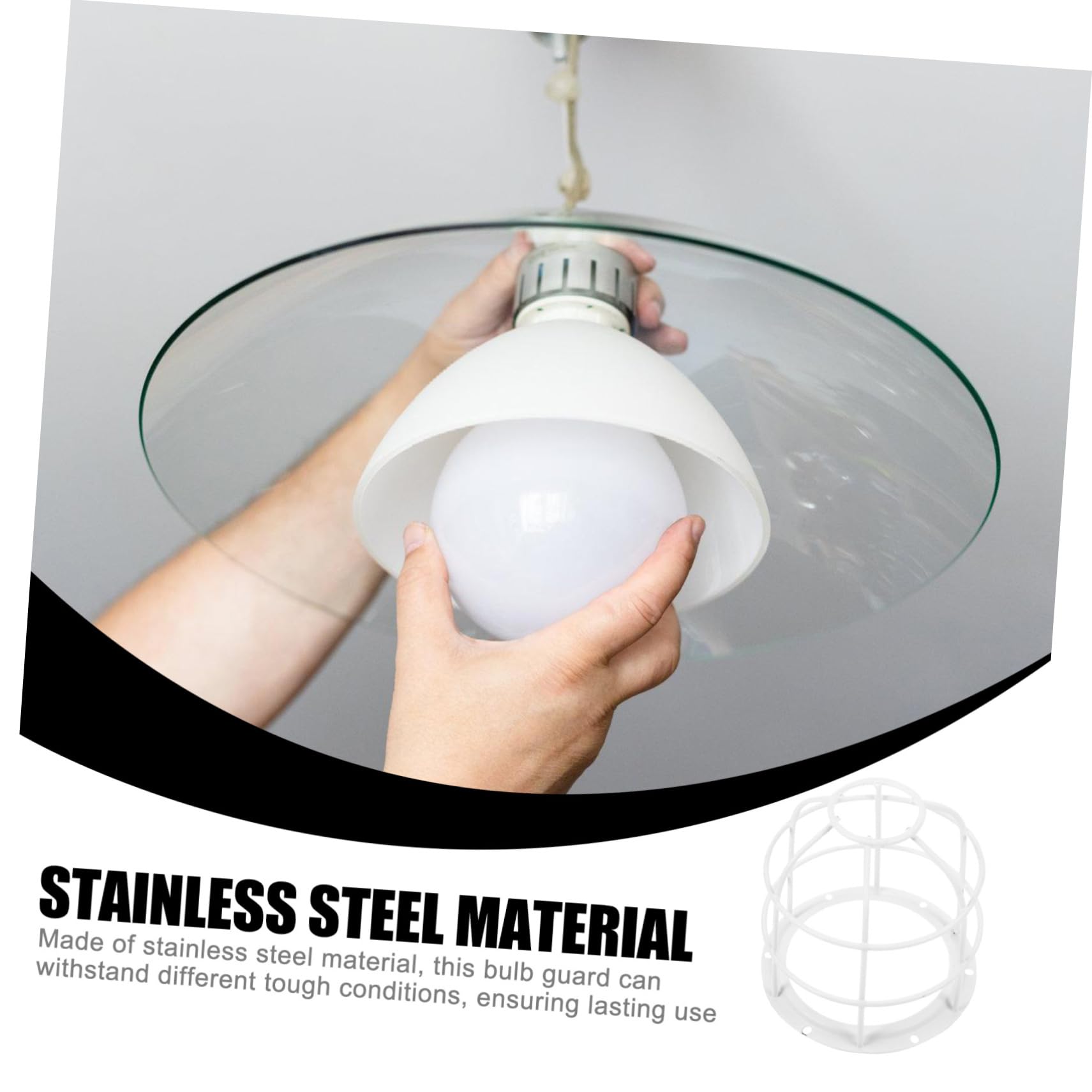 Metal Light Bulb Covers EZ SHADE Clip On Light Bulb Cover, 9.1 Inches,
