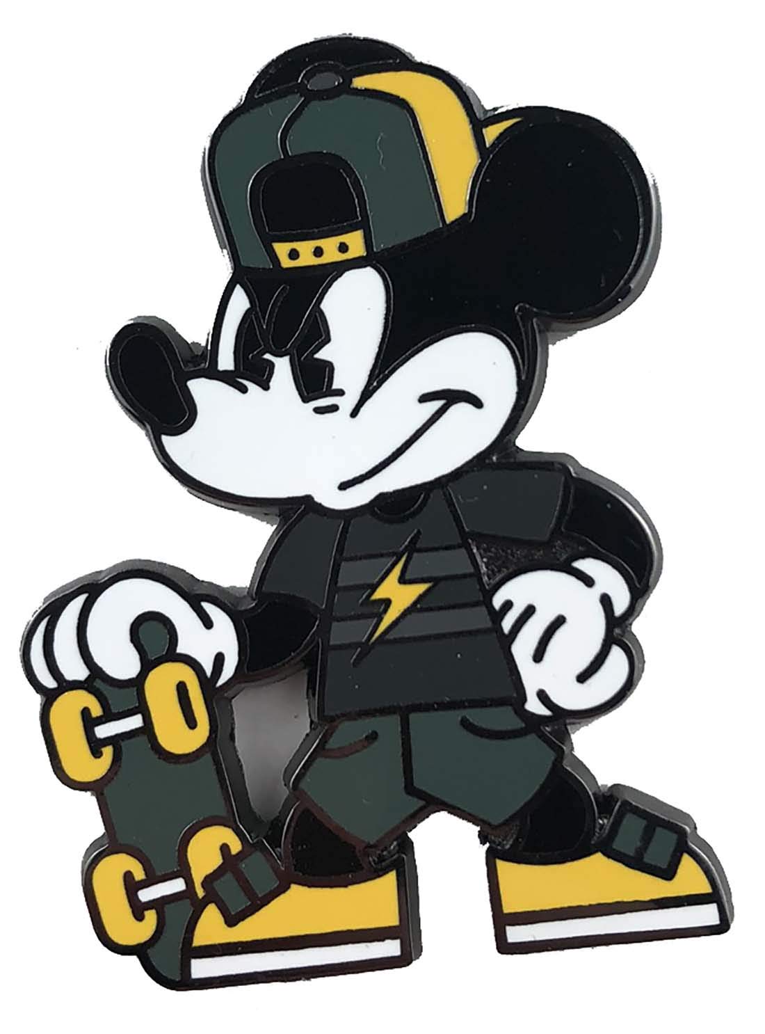 Amazon.com: Disney's Mickey Mouse Skateboarding Pin : Sports & Outdoors