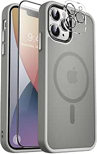 Amazon.com: MOCCA Strong Magnetic for iPhone 13 Pro Max Case,[Compatible with Magsafe][Glass ...